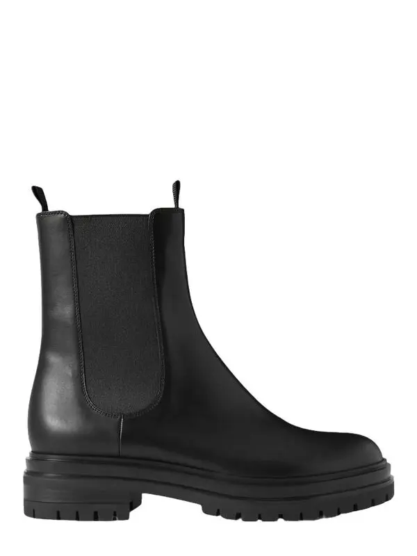 GIANVITO ROSSI Chester Leather Chelsea Boots - Black - Calf