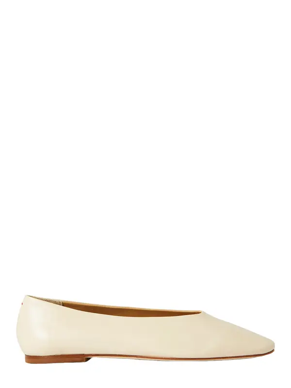 AeydĒ Kirsten Leather Ballerinas - Cream