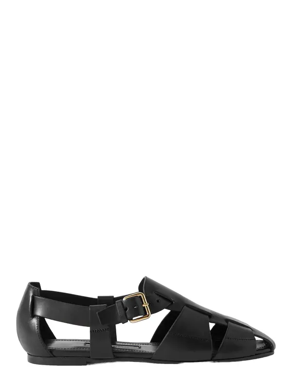 EMME PARSONS Ernest Leather Sandals - Black