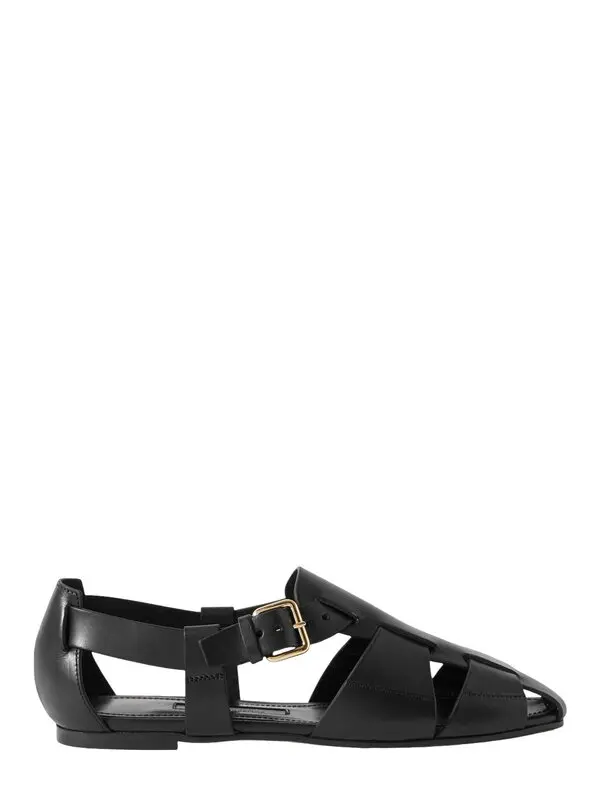 EMME PARSONS Ernest Leather Sandals - Black