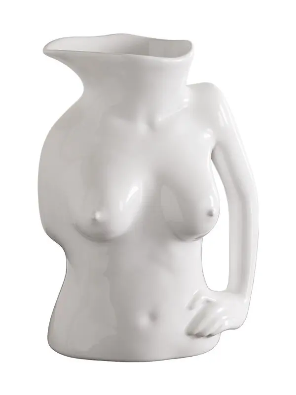 Anissa Kermiche Jugs Jug Ceramic Vase - White