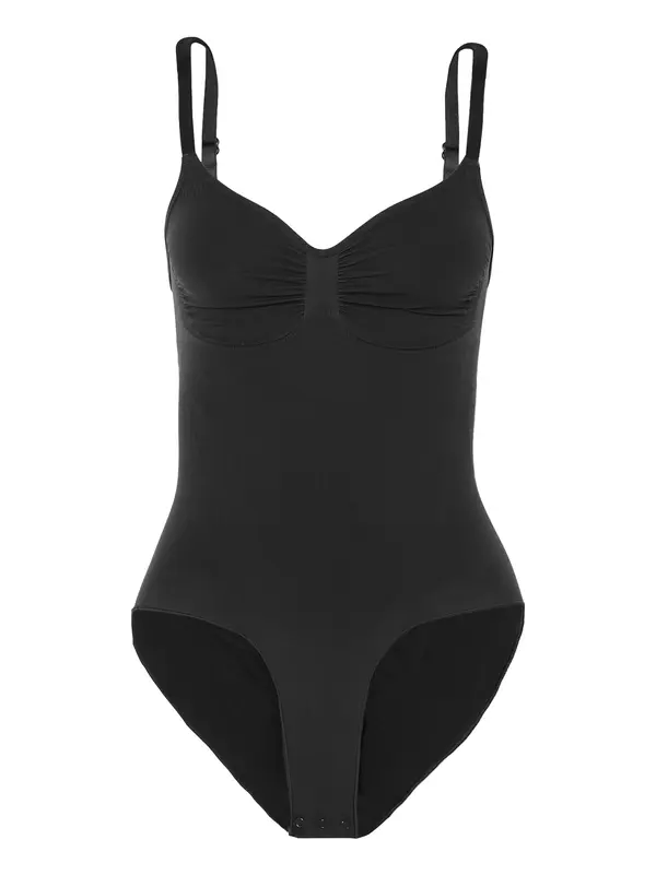 SKIMS Seamless Sculpt Brief Bodysuit - Black