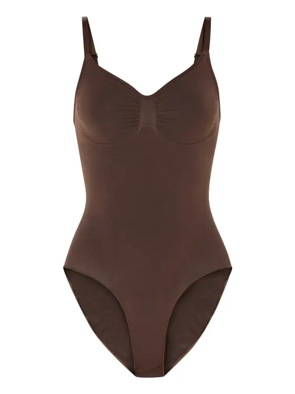 SKIMS Seamless Sculpt Brief Bodysuit - Brown