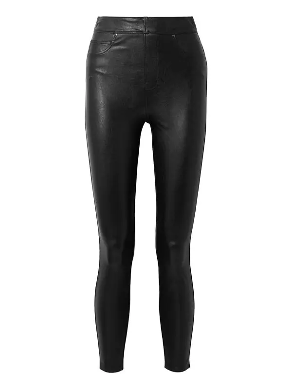 Spanx Like Leather Faux Stretch-leather Pants - Black