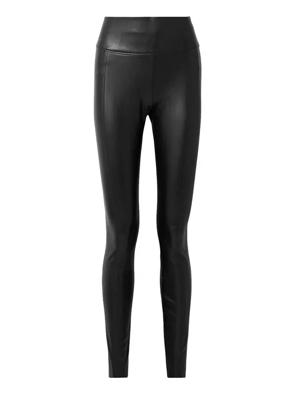 Wolford Edie Vegan Leather Leggings - Black