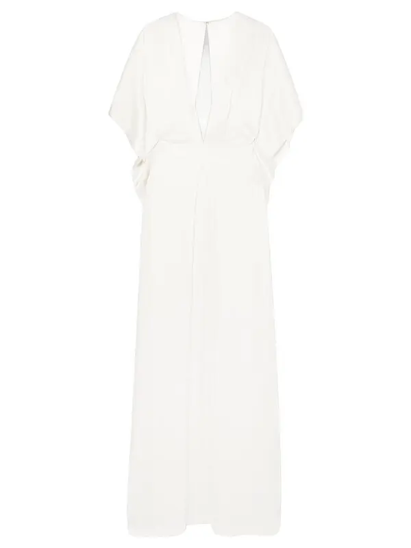 TEMPERLEY LONDON Cape-effect Silk-satin Gown - Ivory