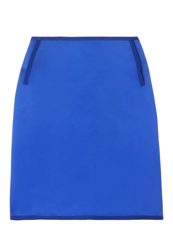 AZ FACTORY Switchwear Recycled Duchesse-satin Mini Skirt - Blue