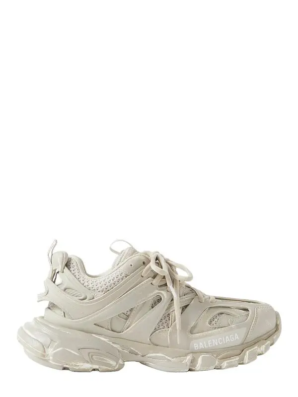 Balenciaga Track Logo-detailed Sneakers - Neutrals