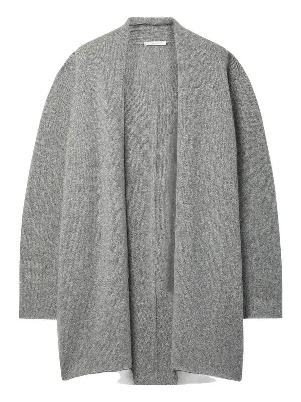 THE ROW Essentials Fulham Cashmere Cardigan - Gray