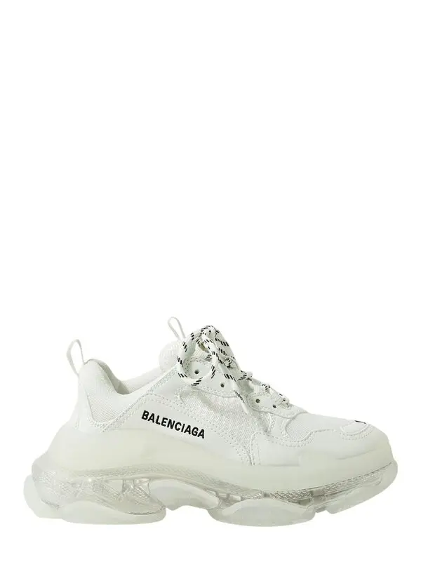 Balenciaga Triple S Clear Sole Sneakers - White