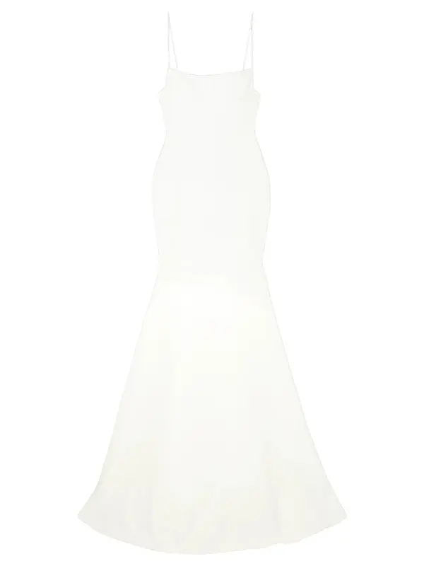 Alex Perry Eliza Satin-crepe Gown - White