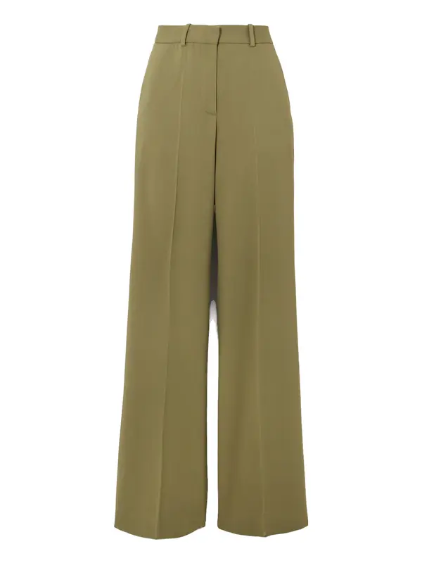 JOSEPH Morissey Cady Wide-leg Pants - Green