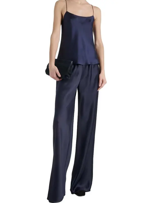 THE ROW Essentials Gala Crepe Wide-leg Pants - Blue