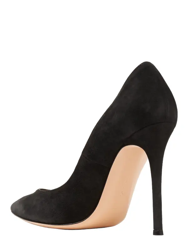 GIANVITO ROSSI 105 Suede Pumps - Black