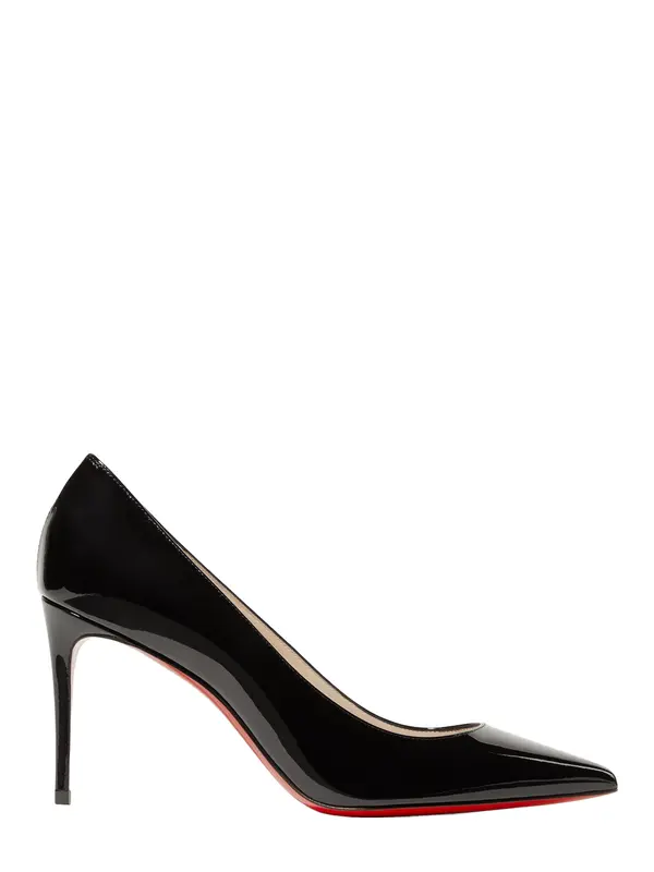 CHRISTIAN LOUBOUTIN Kate 85 Patent-leather Pumps - Black