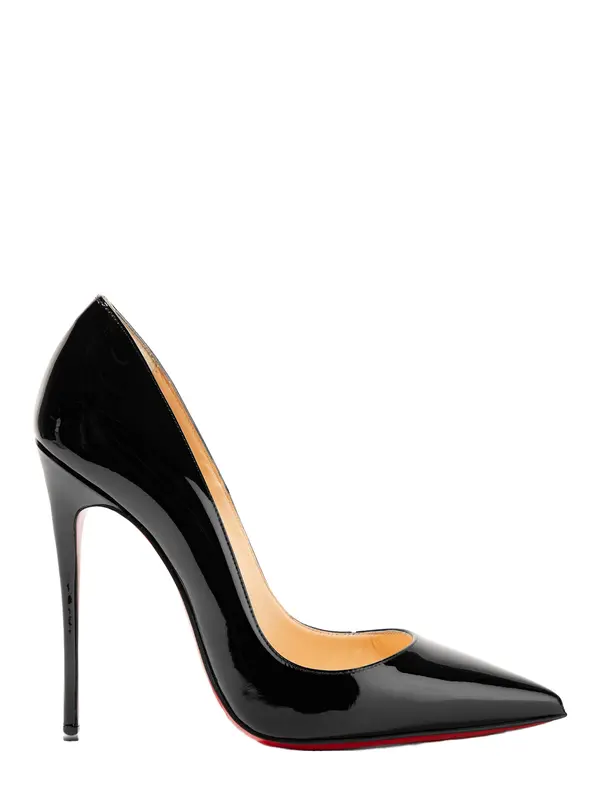 CHRISTIAN LOUBOUTIN So Kate 120 Patent-leather Pumps - Black