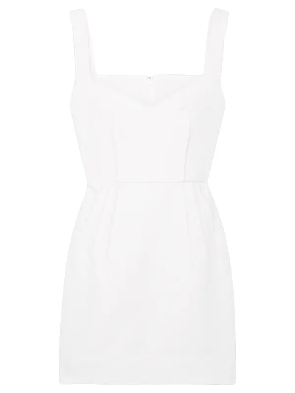 EMILIA WICKSTEAD Judita Cloqué Mini Dress - White