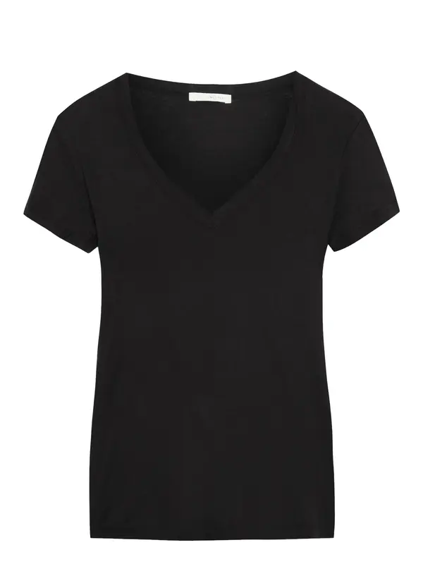 JAMES PERSE Casual Slub Cotton T-shirt - Black