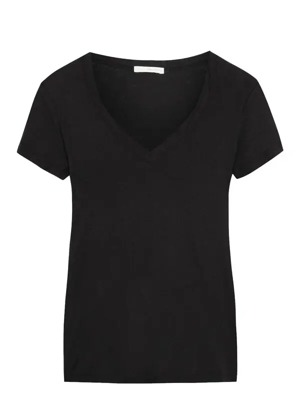 JAMES PERSE Slub Cotton T-shirt - Black