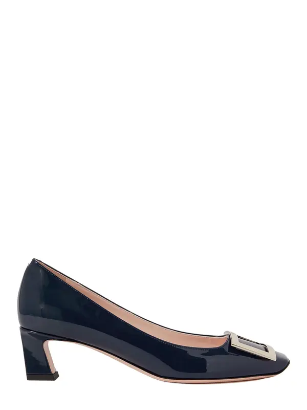 ROGER VIVIER Trompette 45 Patent-leather Pumps - Blue