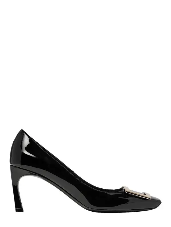 ROGER VIVIER Belle Vivier Trompette Patent-leather Pumps - Black