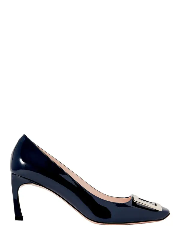 ROGER VIVIER Belle Vivier Trompette 45 Patent-leather Pumps - Blue