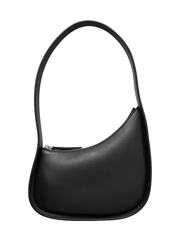 THE ROW Half Moon Shoulder Bag - Black