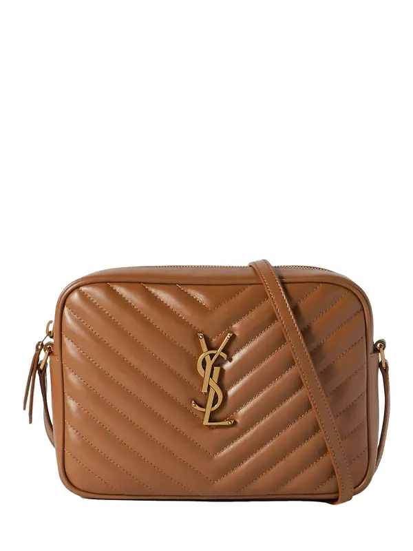 Saint Laurent Lou Medium Leather Shoulder Bag - Brown