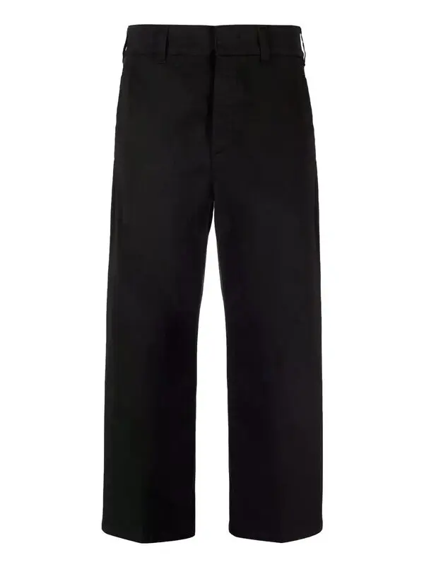 DEPARTMENT 5 Cropped Straight-leg Trousers - Black