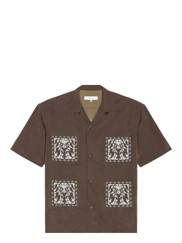 SASQUATCHFABRIX Kirigami Shirt In Brown - Dark Brown