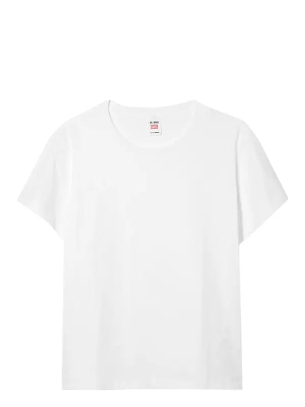 RE/DONE Cotton-jersey T-shirt - White