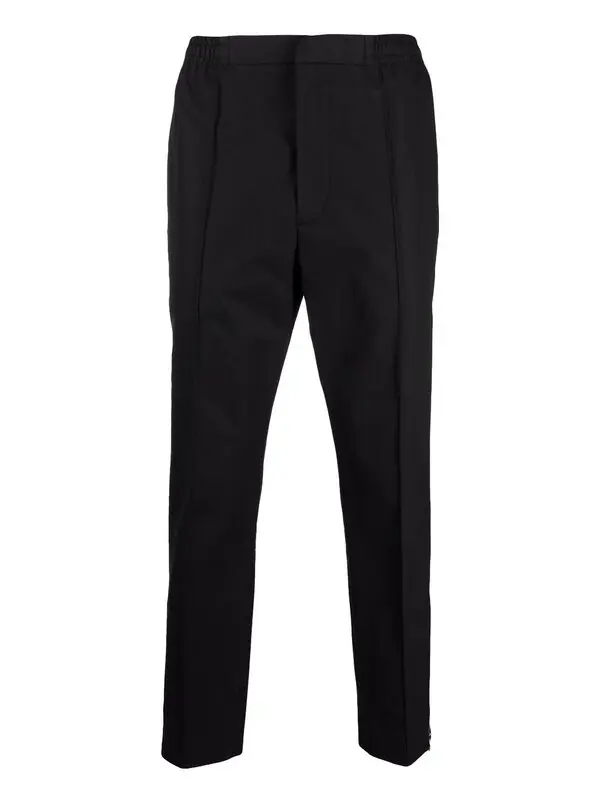 Alexander McQueen Logo-strap Trousers - Black