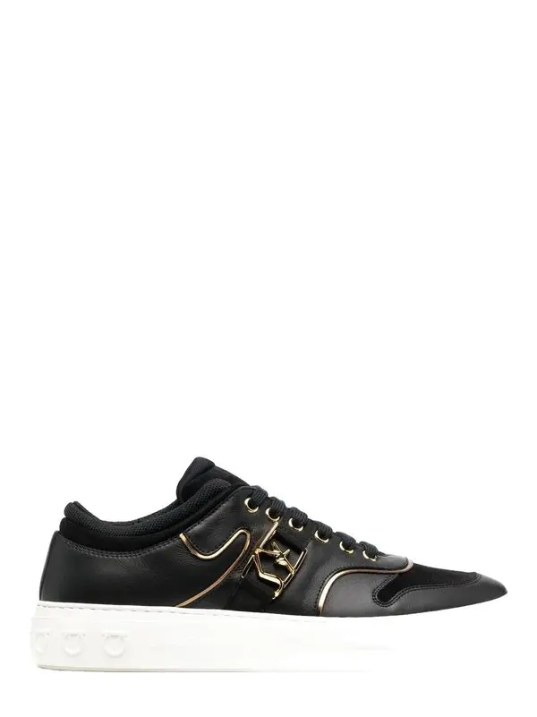 FERRAGAMO Borg Logo Low-top Sneakers - Black