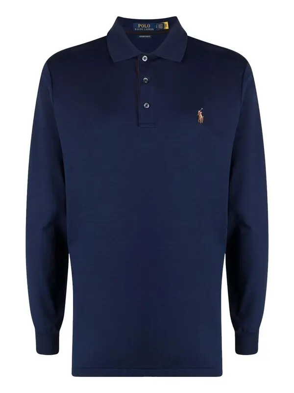 Polo Ralph Lauren Embroidered Logo Polo Shirt - Blue