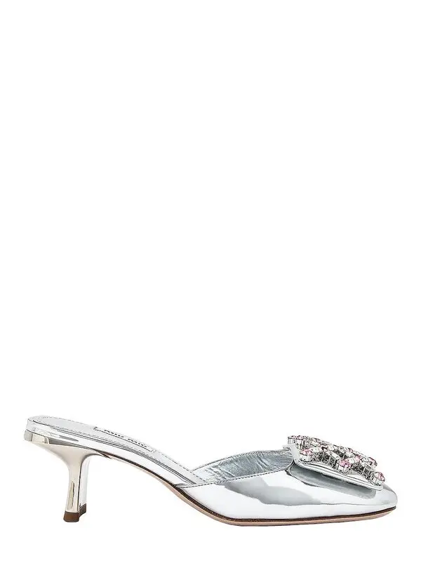 Miu Miu Metallic Sandals - Argento