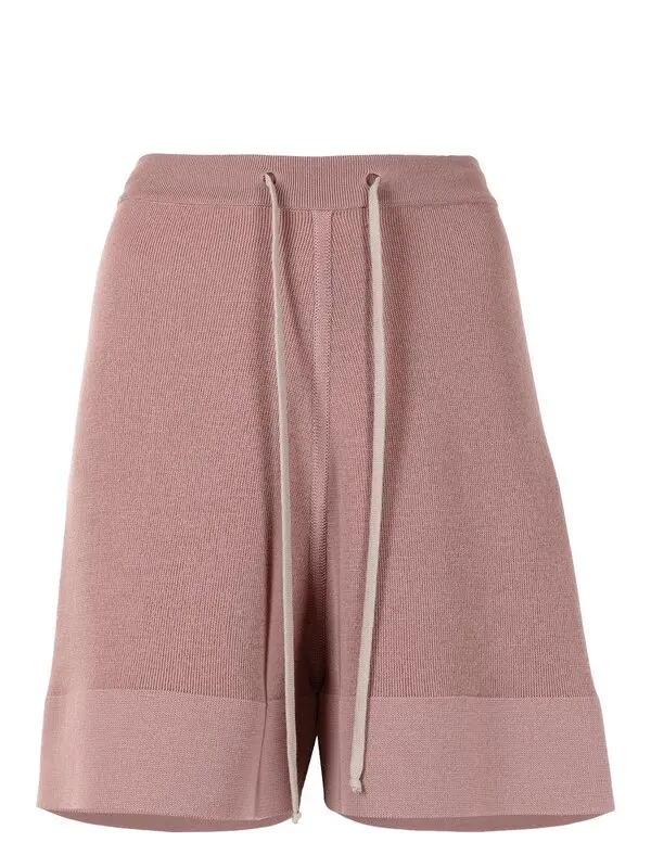 Rick Owens Knee-length Knitted Shorts - Pink