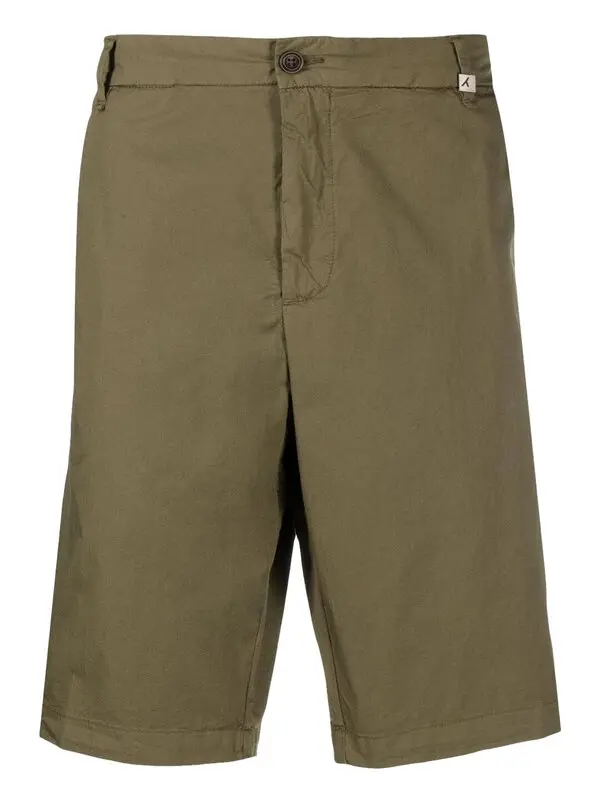MYTHS Mid-rise Flared Chino Shorts - Green