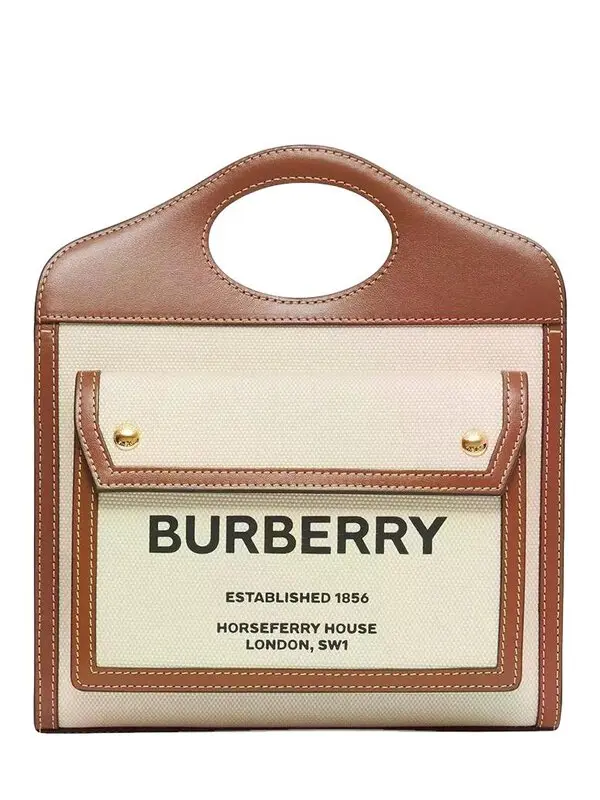 Burberry Mini Pocket Tote Bag - Brown