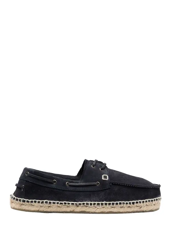 Manebí Hamptons Suede Boat Shoes - Blue