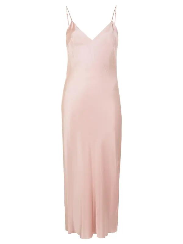 GILDA & PEARL Sophia Midi Slip Dress - Pink