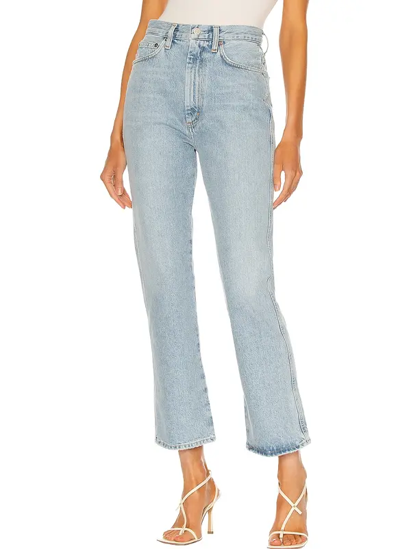 AGOLDE Pinch Waist High-rise Kick Jeans - Riptide