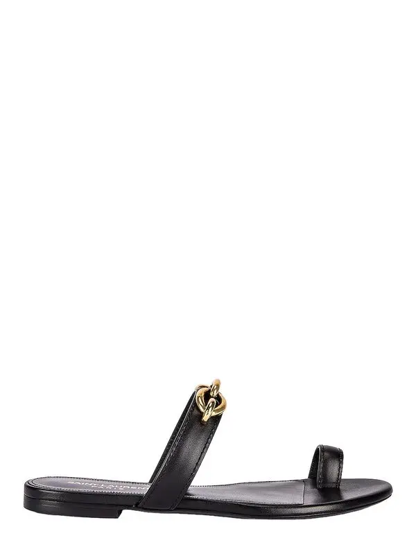 Saint Laurent Jota Maillon Sandals - Nero