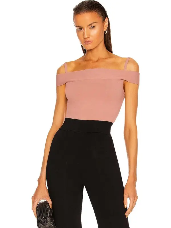 Alaïa Viscose Bodysuit - Rose Chair