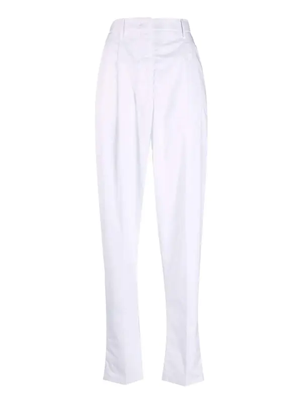 N°21 High-waisted Tapered Trousers - White