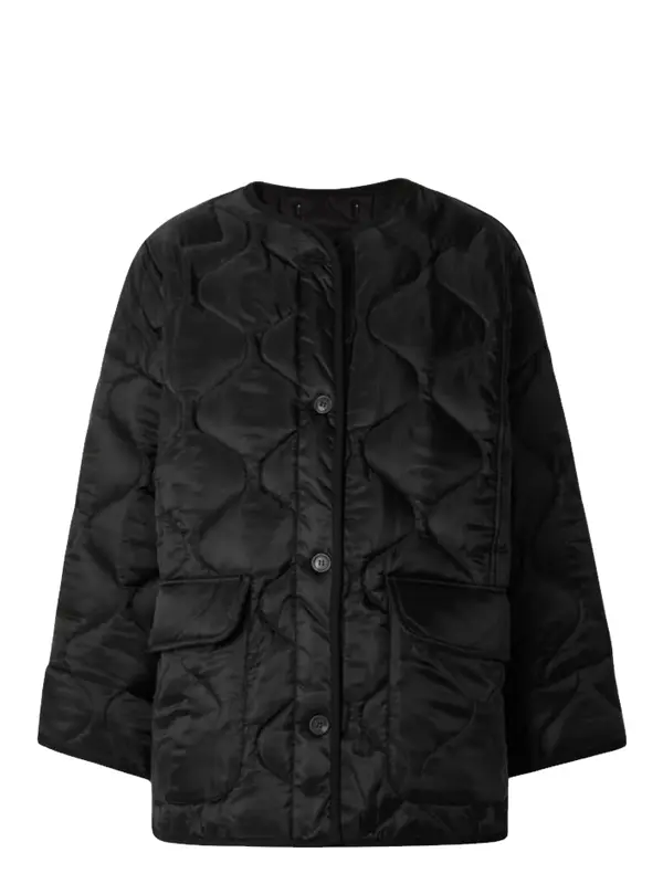 THE FRANKIE SHOP Quilted Ripstop Jacket - Black