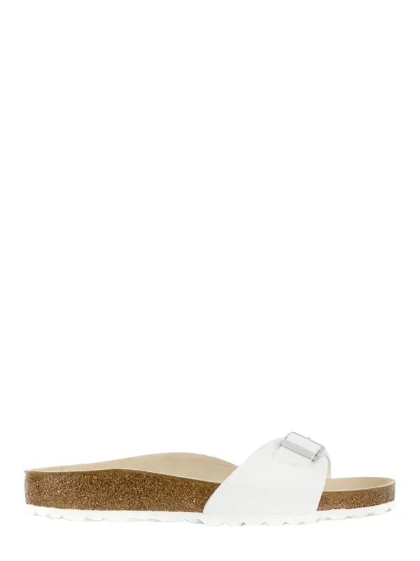 BIRKENSTOCK Buckle Slip-on Slides - White