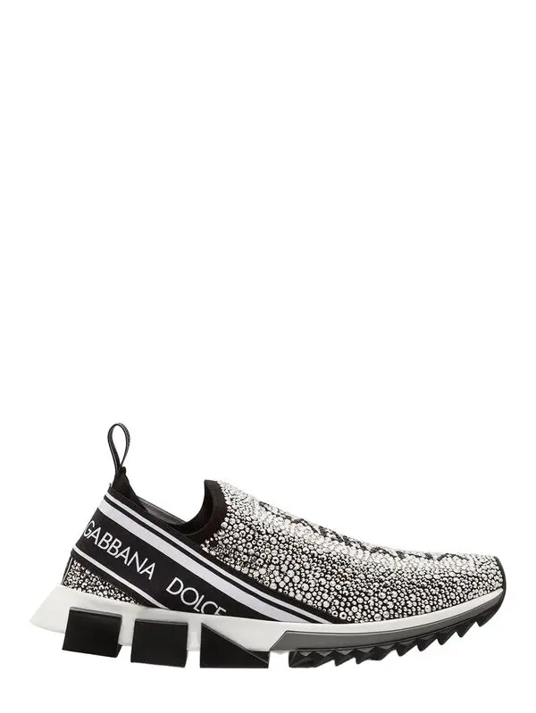 Dolce & Gabbana Embellished Sorrento Sneakers - Black