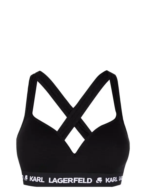 Karl Lagerfeld Logo-underband Bra - Black