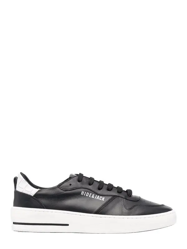 HIDE&JACK Leather Low-top Sneakers - Black