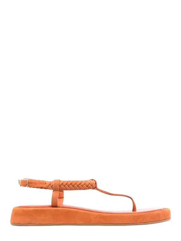 GIABORGHINI Rosie Flat Sandals - Orange